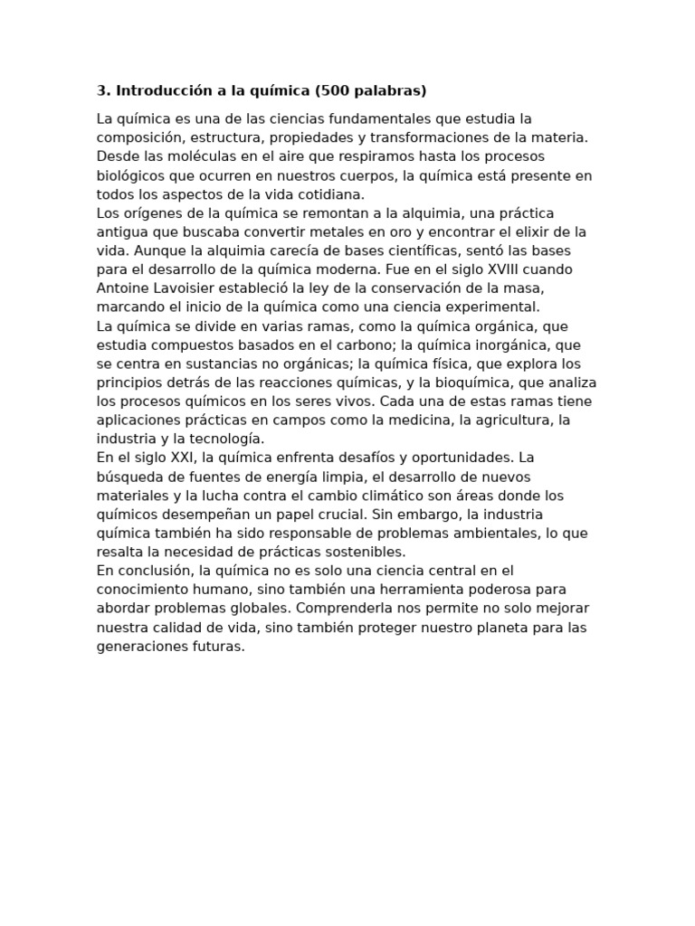 La Quimica en La Vida | PDF