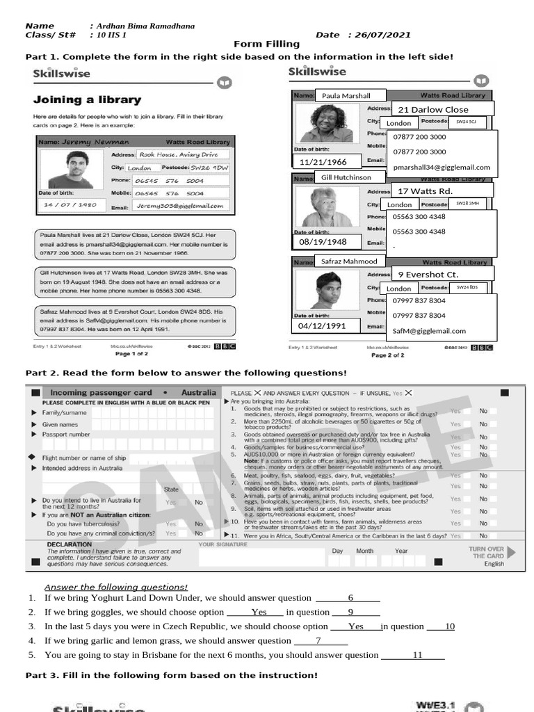 Ardhan Bima R English Task | PDF