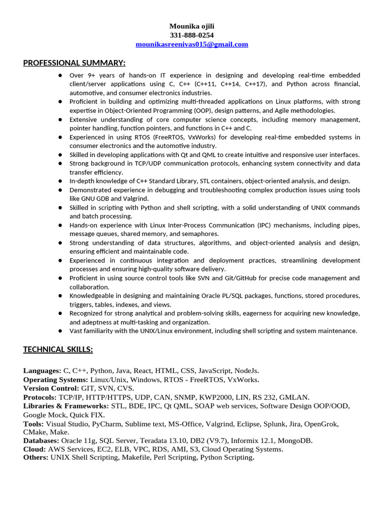 Mounika C | PDF | Embedded System | C++ Mounika C | PDF | Embedded System | C++