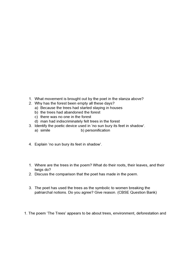 AISV6 - Assignment - The Trees | PDF
