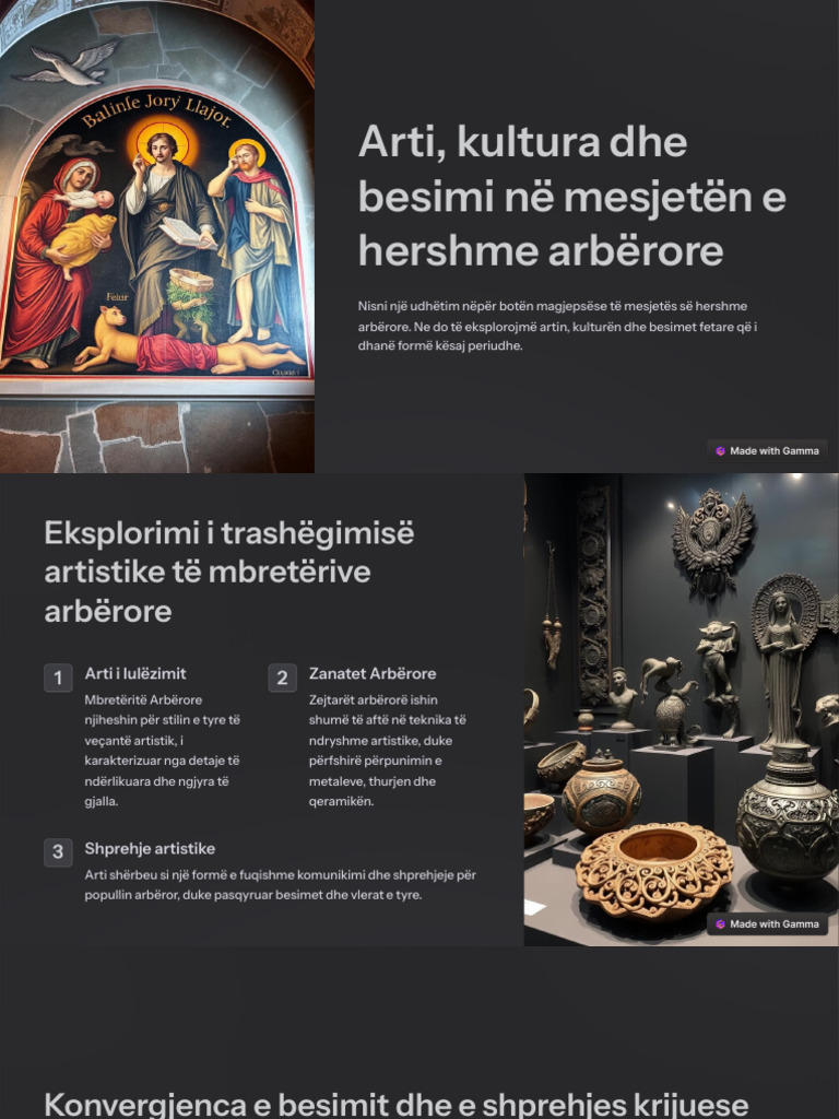 Arti Kultura Dhe Besimi Ne Mesjeten e Hershme Arberore | PDF