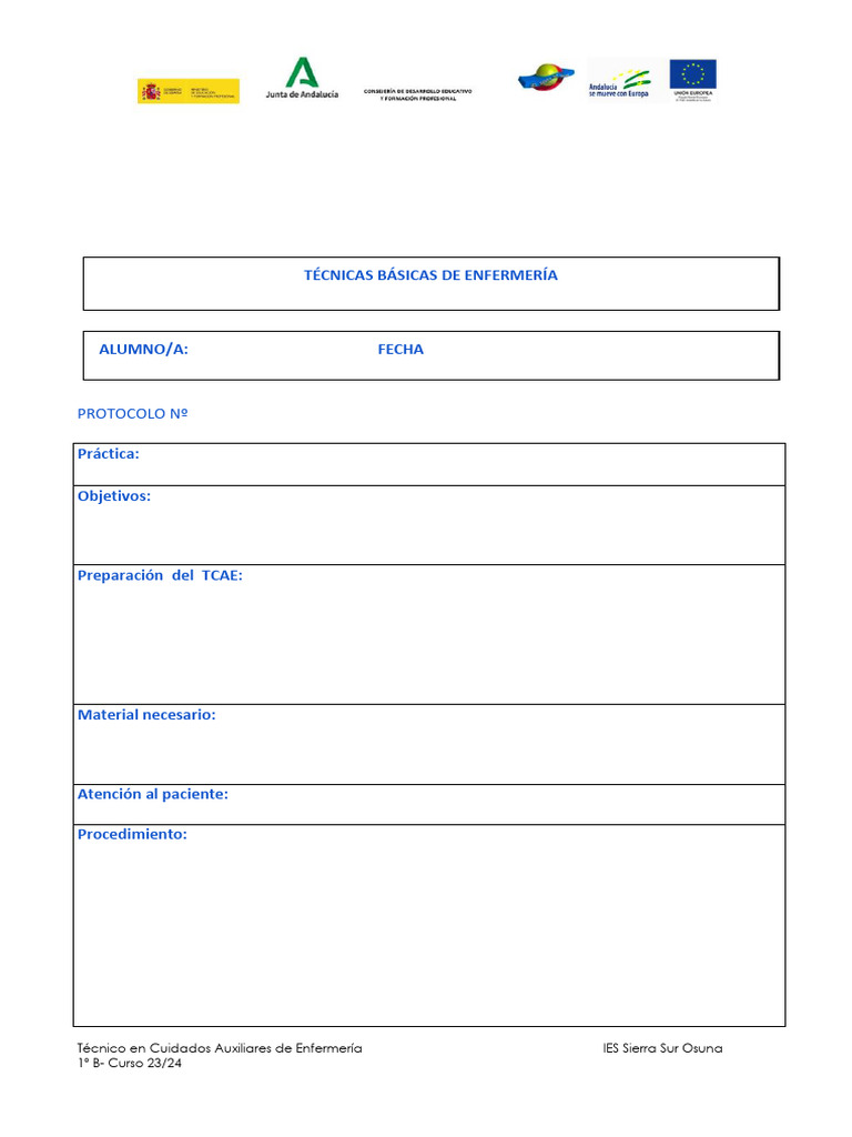 Protocolo en Blanco | PDF