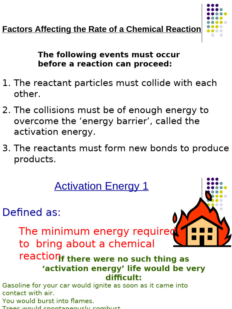Factors Affecting Rate | PDF | Reaction Rate | Activation Energy