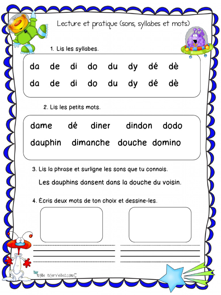 Lecture et pratique des syllabes | PDF