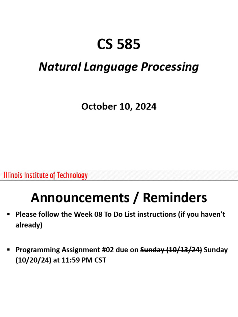 CS585 Lecture October10th | PDF | Receiver Operating Characteristic ...