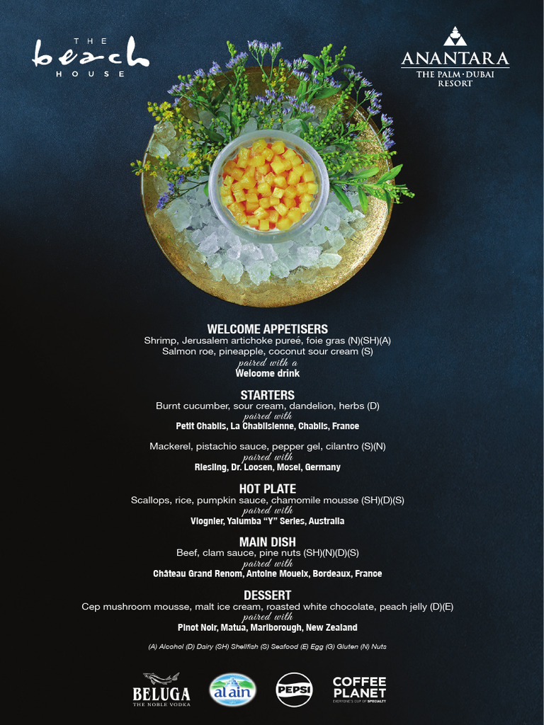 ADPJ Beluga Menu A4 | PDF