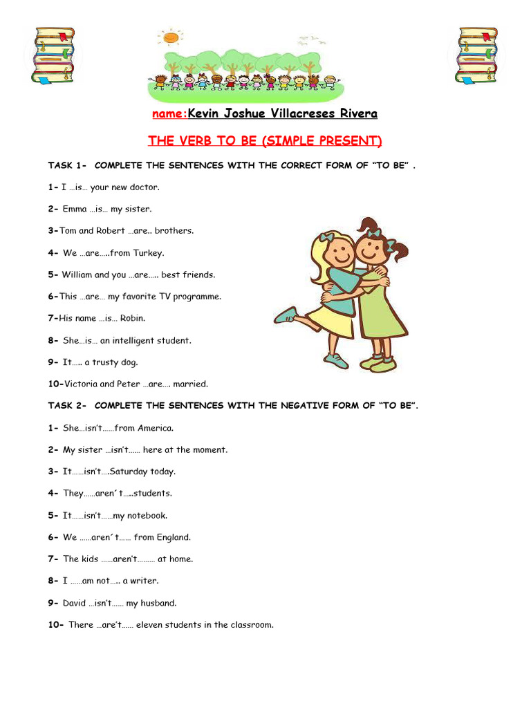 Verb To Be - 60858 | PDF
