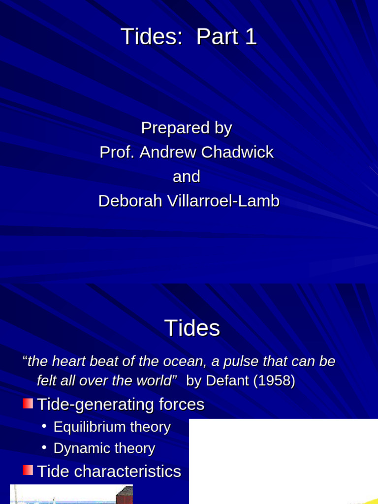 1 Tides 1 Student | PDF | Tide | Force