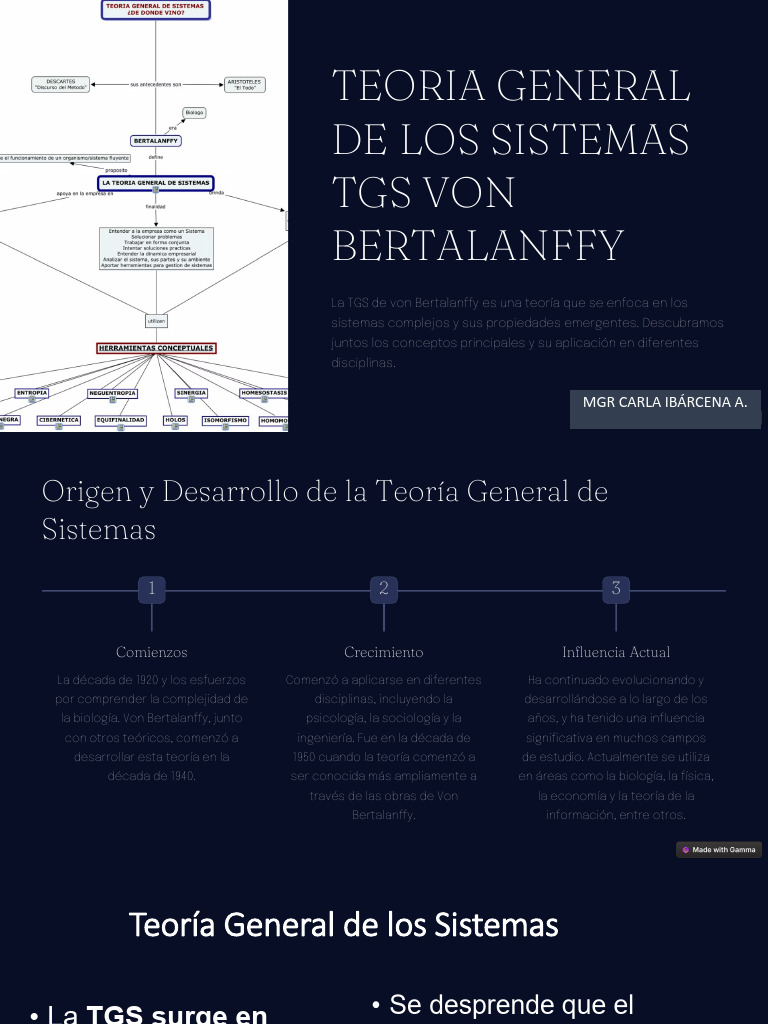 Teoria General de Los Sistemas Tgs Von Bertalanffy | PDF | Sistema | Teoría de sistemas