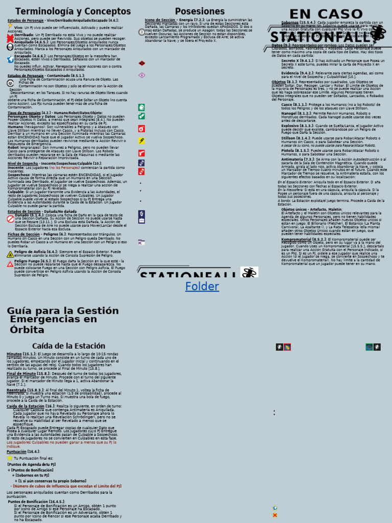 Stationfall Reference Trifold - in Case of Stationfall | PDF | Robot | Robótica