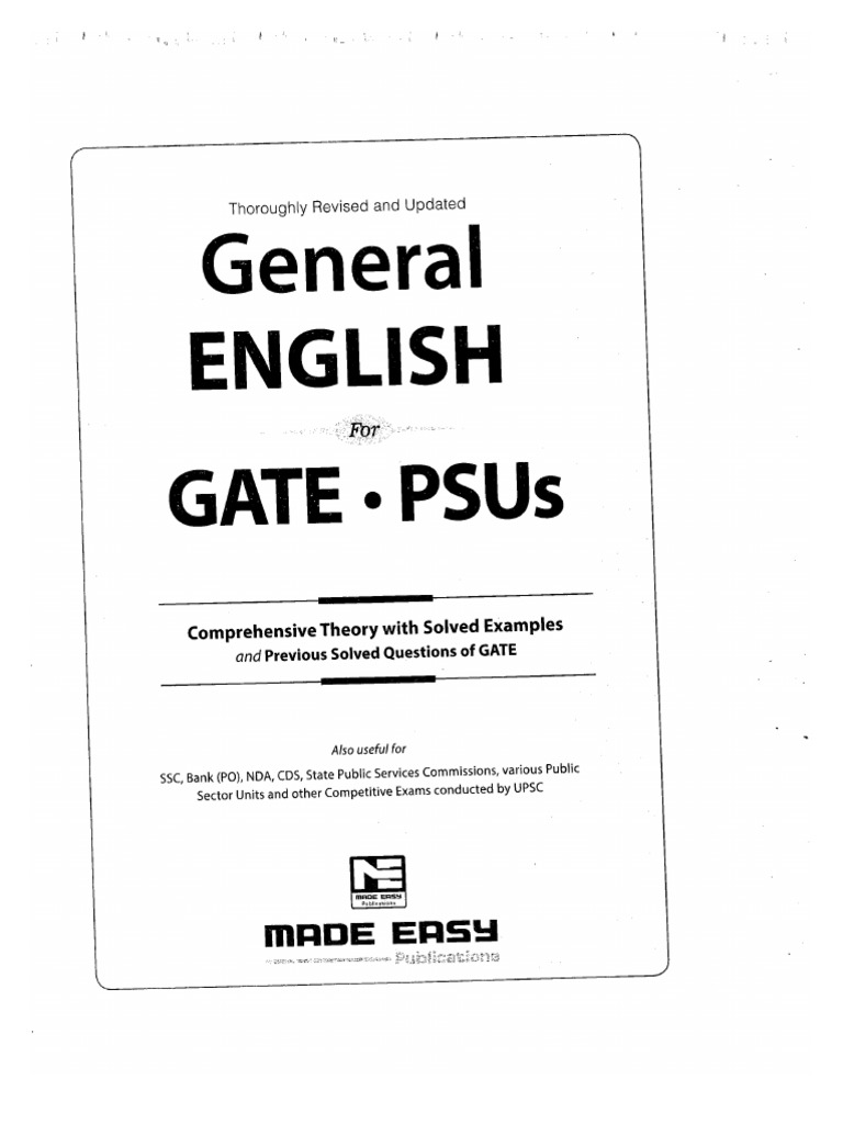 Genral English (Made Easy) | PDF