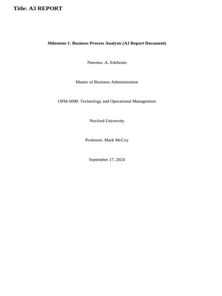 OPM 6090 Mod 3 Template | PDF | Automation | Inventory