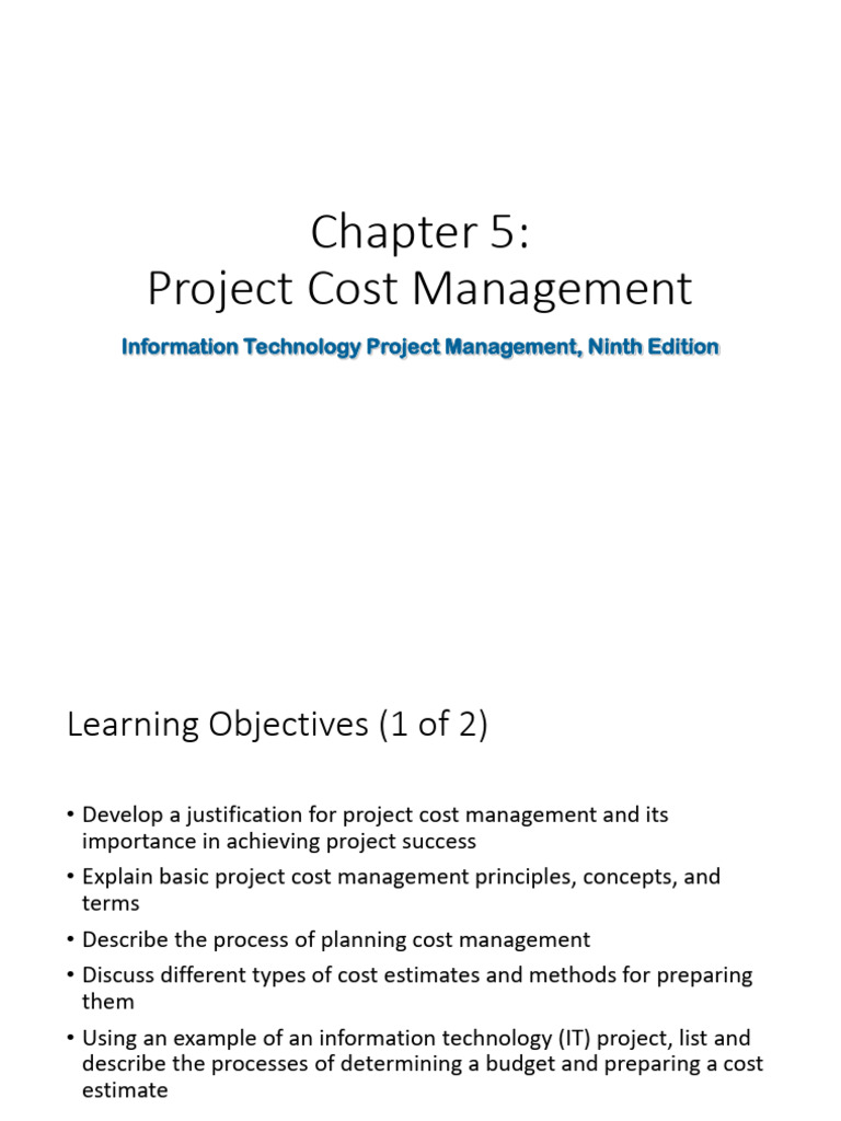 Project Cost Management Essentials | PDF | Business