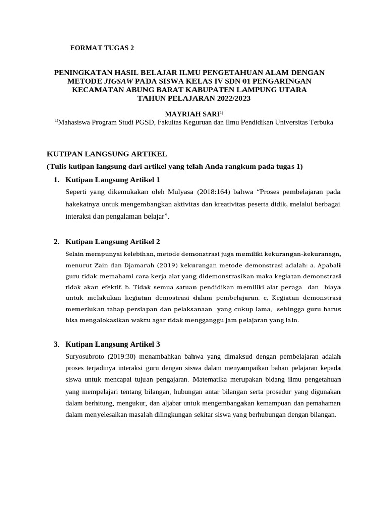 Tugas 2 Karil Mayriah Sari | PDF