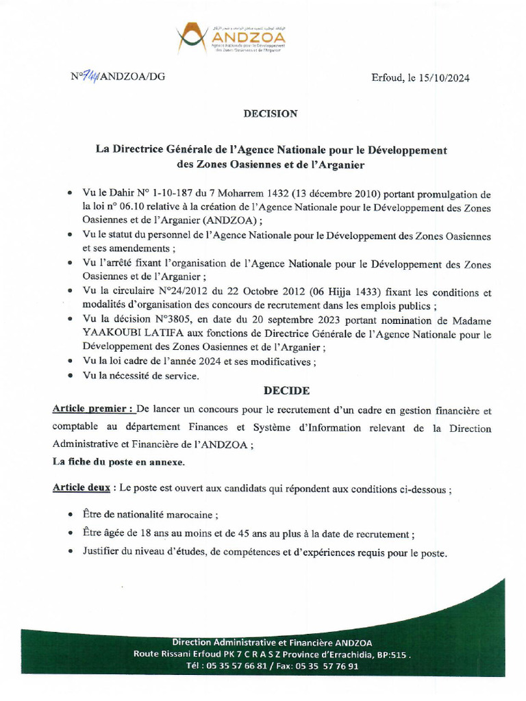Appelcandidaturecadre GFC | PDF