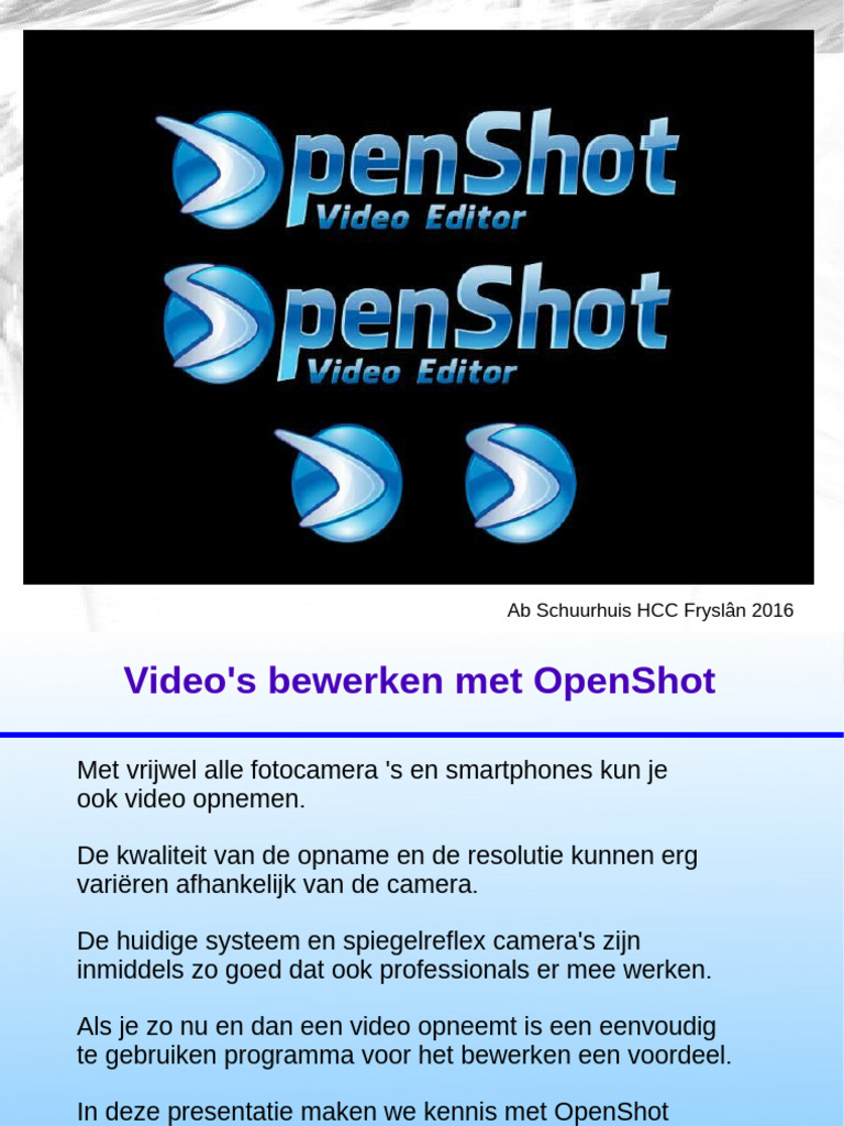 Video's Bewerken Met OpenShot | PDF