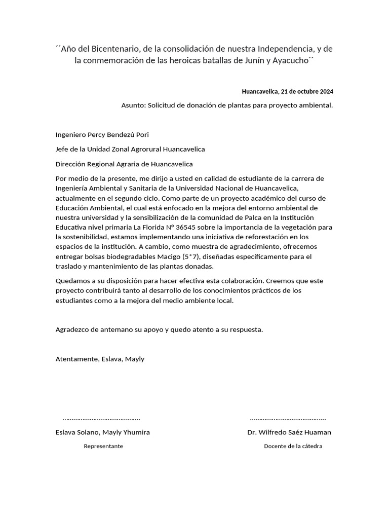 Solicitud de Donación | PDF