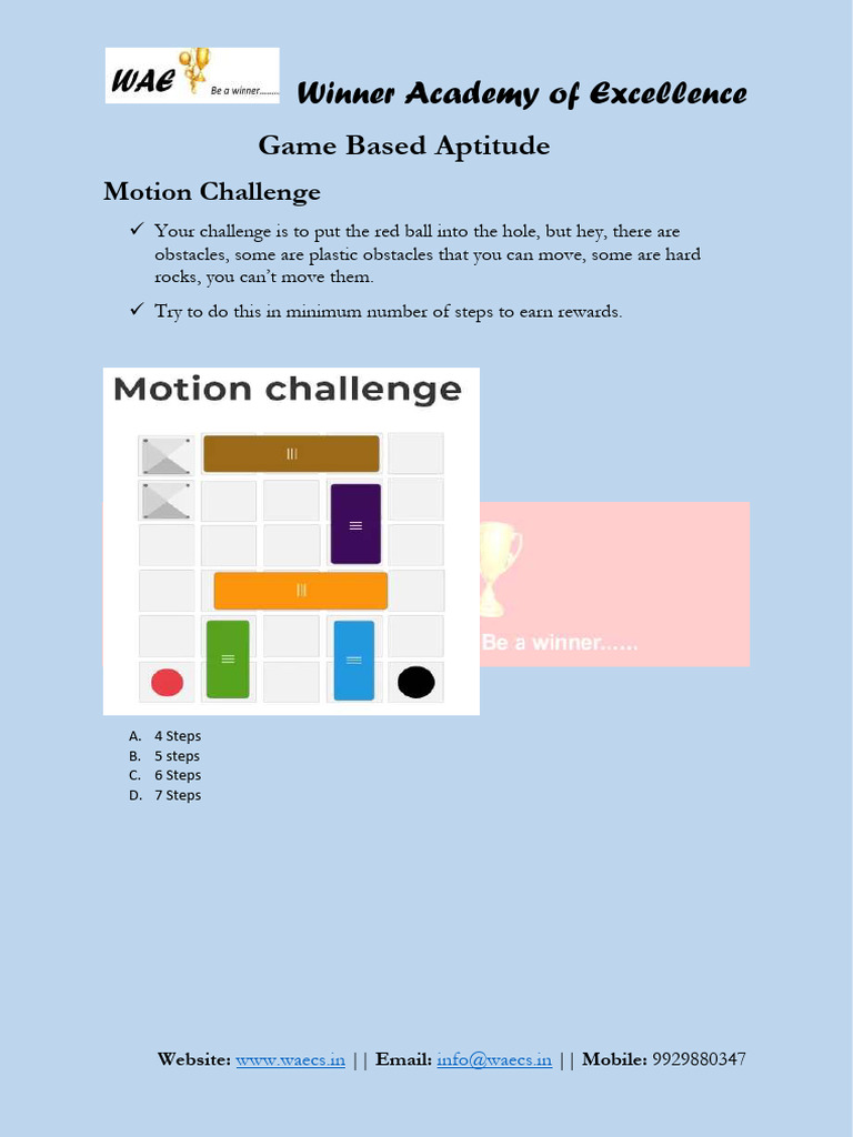 Game Based Aptitude Questions | PDF | Mathematics