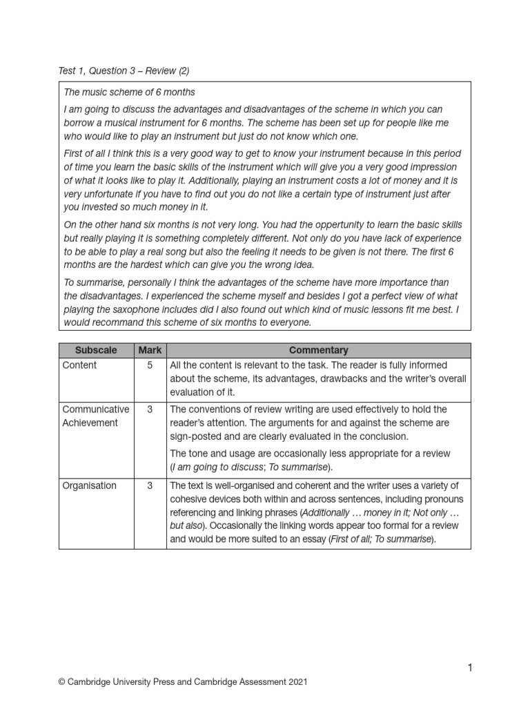 C1 Advanced 4, Test 1, Question 3 - Review | PDF | Cognition ...