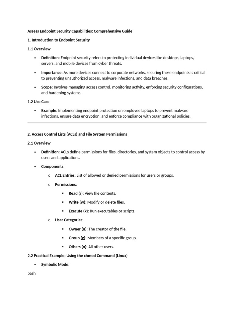Assess Endpoint Security Capabilities | PDF | Computer Security | Security