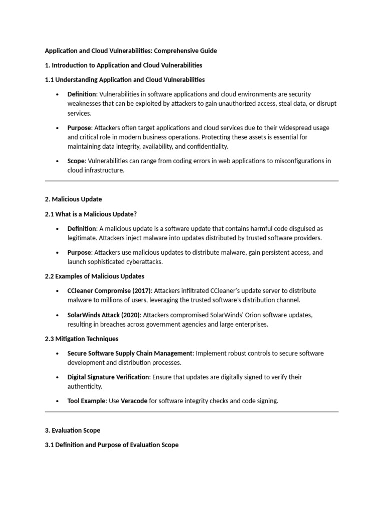 Application and Cloud Vulnerabilities | PDF | Cloud Computing | Malware