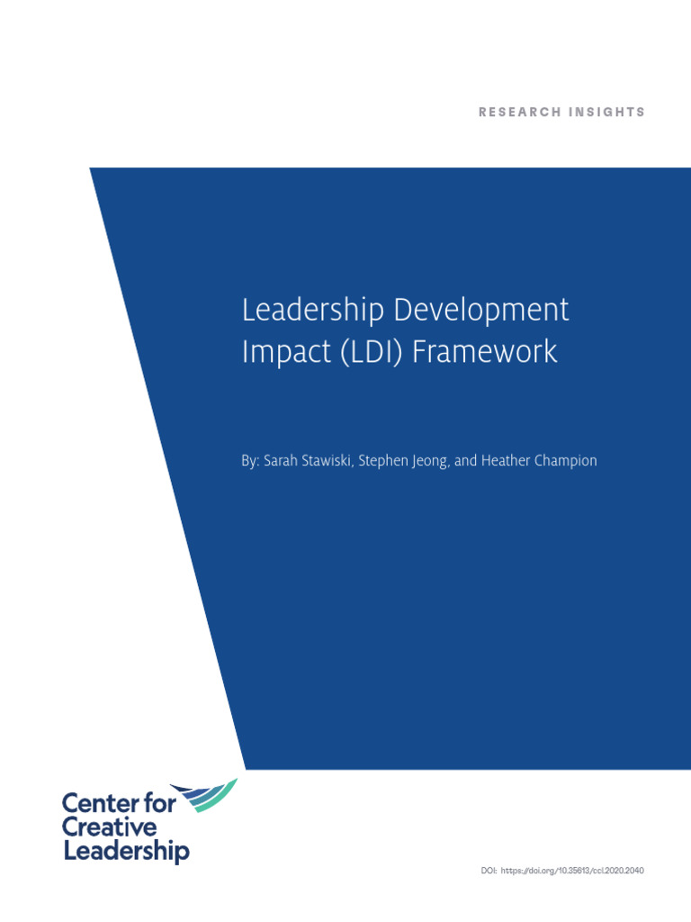 Leadership Development Impact Framework | PDF | Leadership | Attitude ...