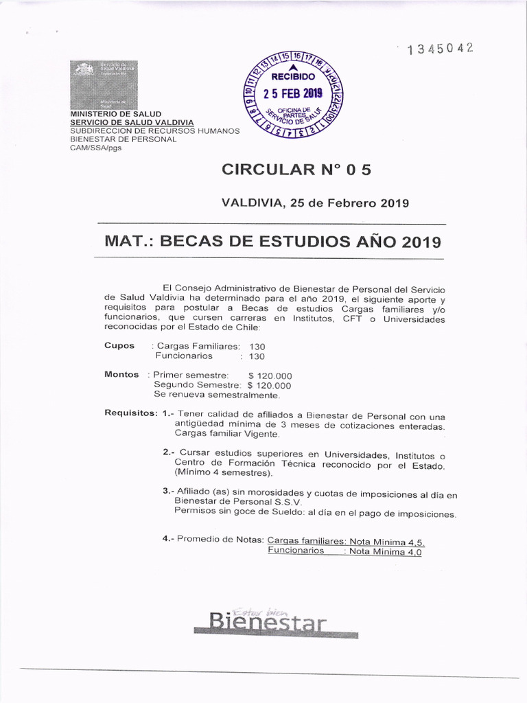 Circular #5 | PDF
