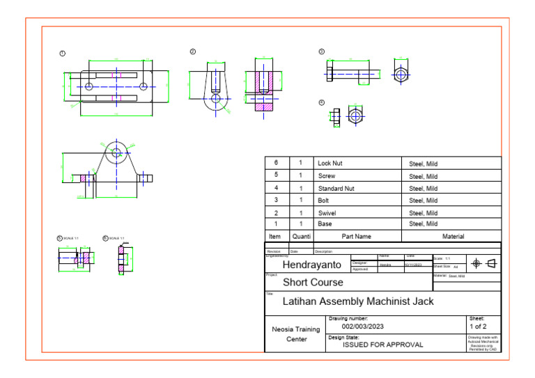 Part Assembly Jack | PDF | Screw | Metalworking