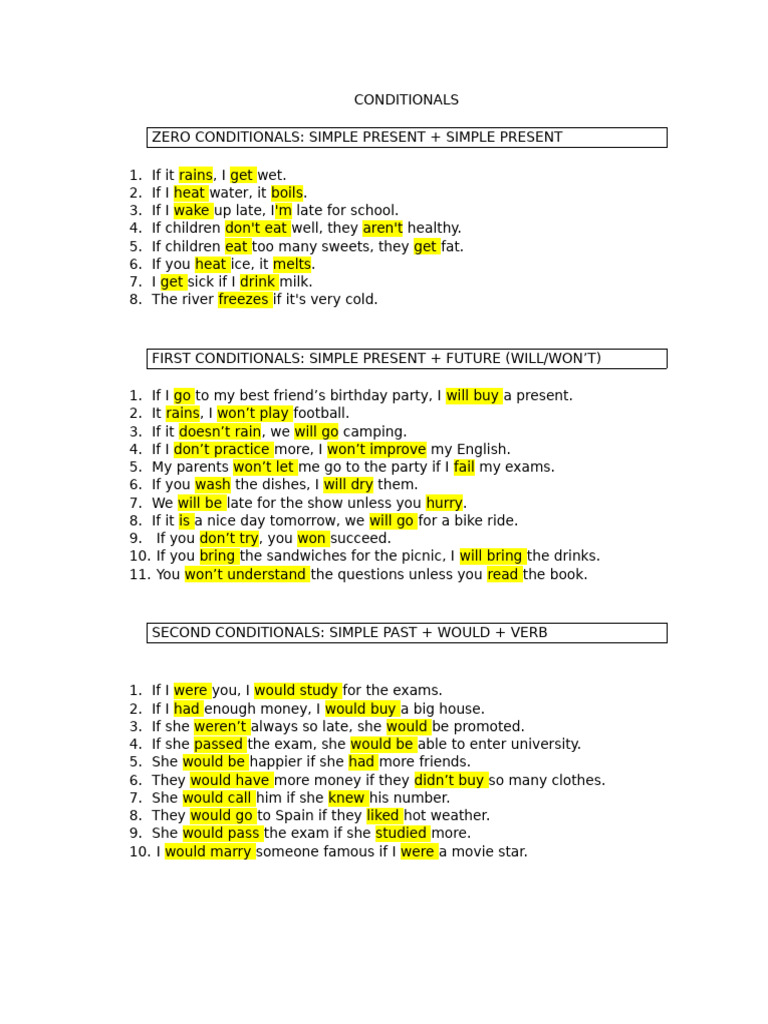 Conditionals | PDF