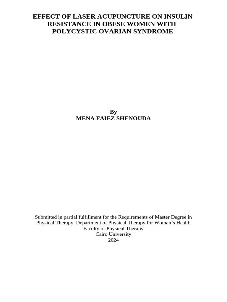Mena Faiez Shenouda-1-1 | PDF | Polycystic Ovary Syndrome | Luteinizing Hormone