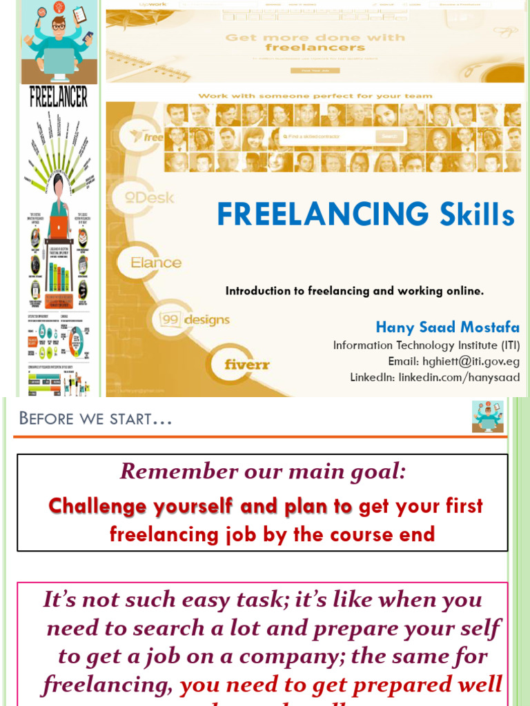 Day 1 - First Session - Introduction To Freelancing and Working Online | PDF | Freelancer ...