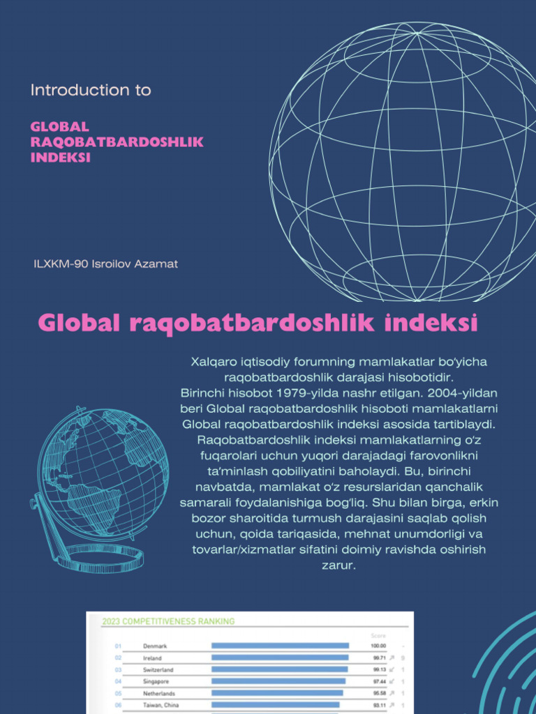 Introduction To Digital Citizenship Education Presentation in Navy | PDF