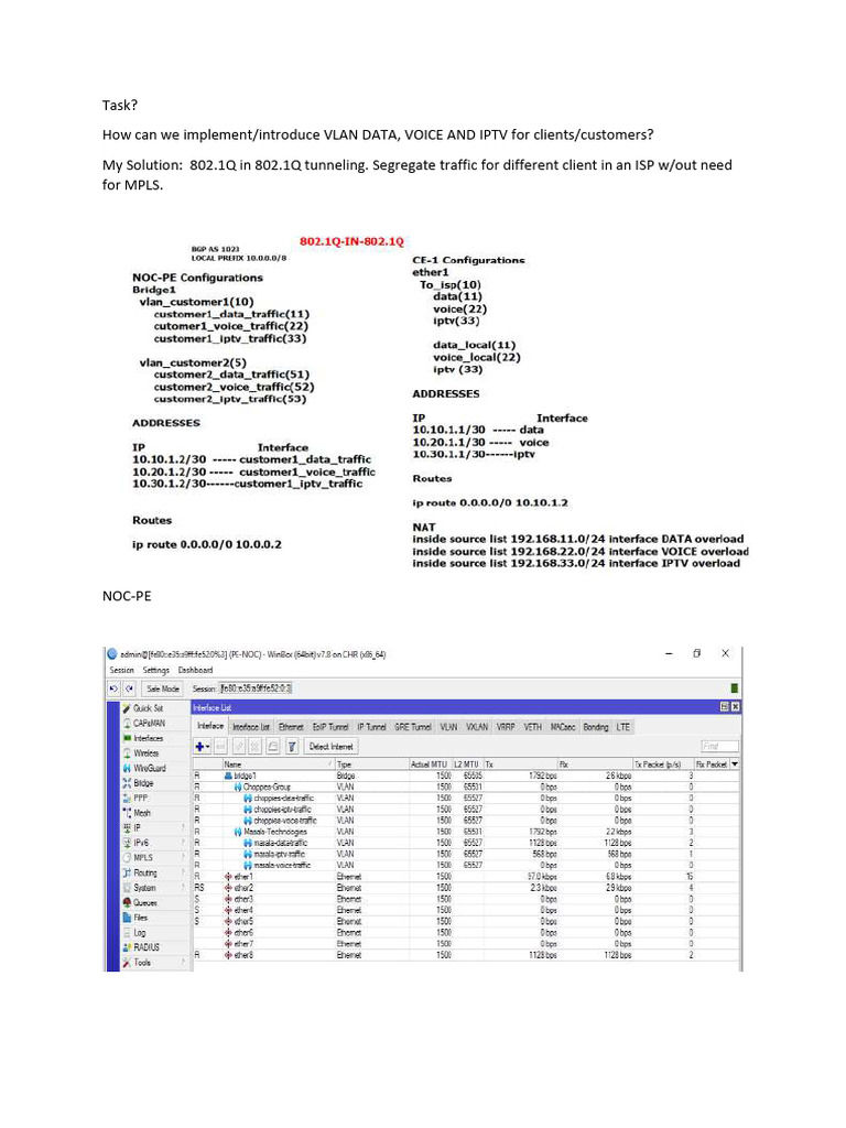 Task - Segregating Customers Traffic Using Vlans | PDF