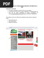 Instructivo Plataforma Hanna: Afiliaciones En Línea | PDF | Botón ...