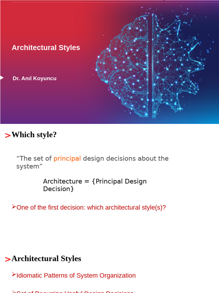 Lecture 14 - Architectural Styles | PDF | Interface (Computing) | Computer Network