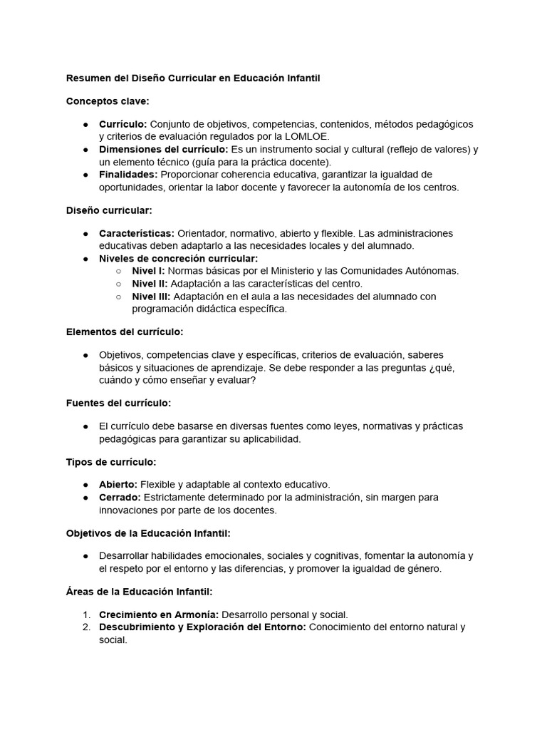 Resumen Ud3 (DIU) | PDF | Plan de estudios | Educación de la primera infancia