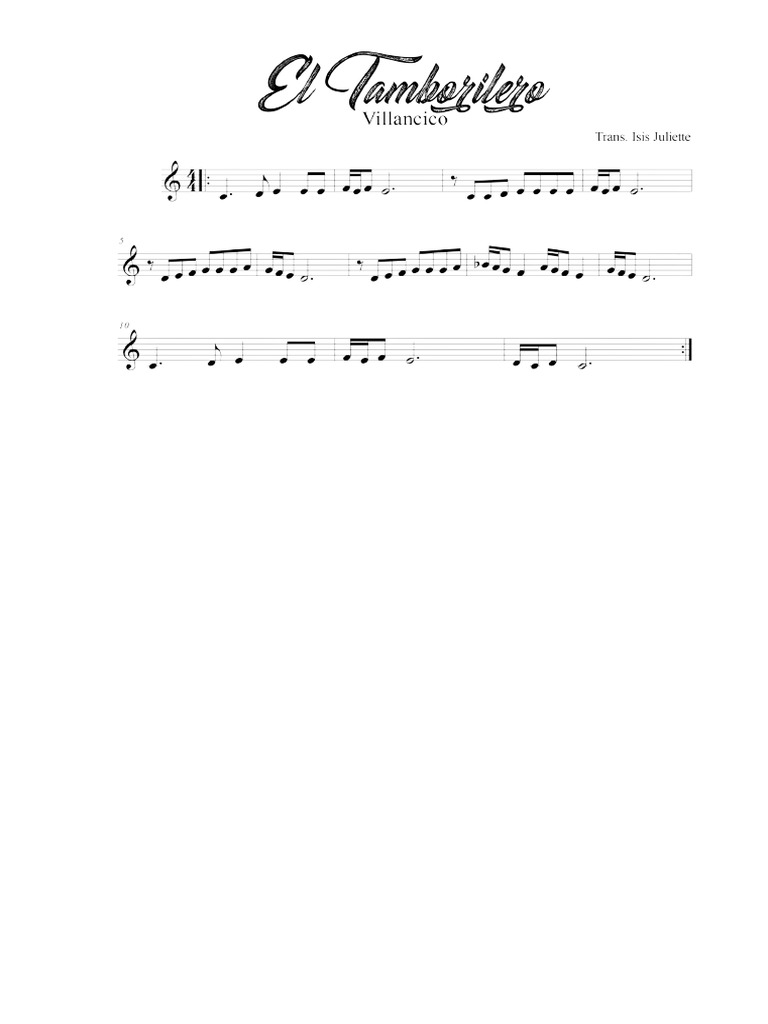 Tamborilero Clarinete | PDF