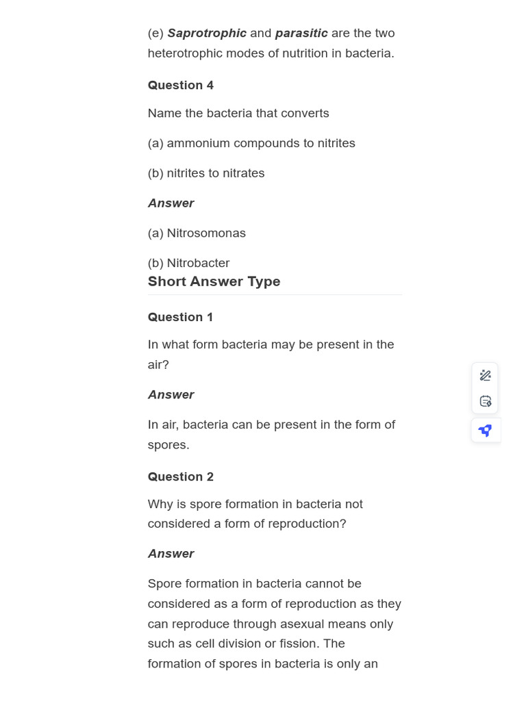 Chapter 9a - Economic Importance of Bacteria - Solutions For Class 9 ...