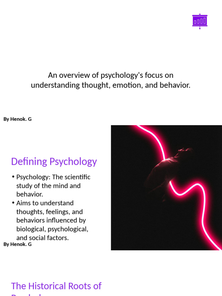 Chapter One General Psychology by Henok G | PDF | Psychology ...