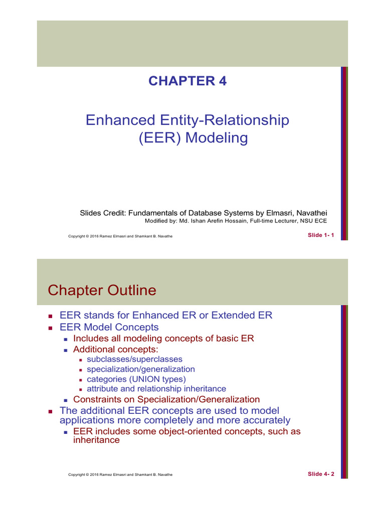 CSE311 - IAH - Slide03 - EER - Compatibility Mode | PDF | Inheritance (Object Oriented ...