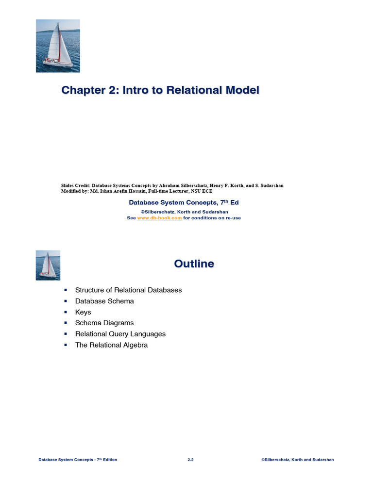 CSE311 IAH Slide05 Relational Algebra | PDF | Relational Model | Data Management