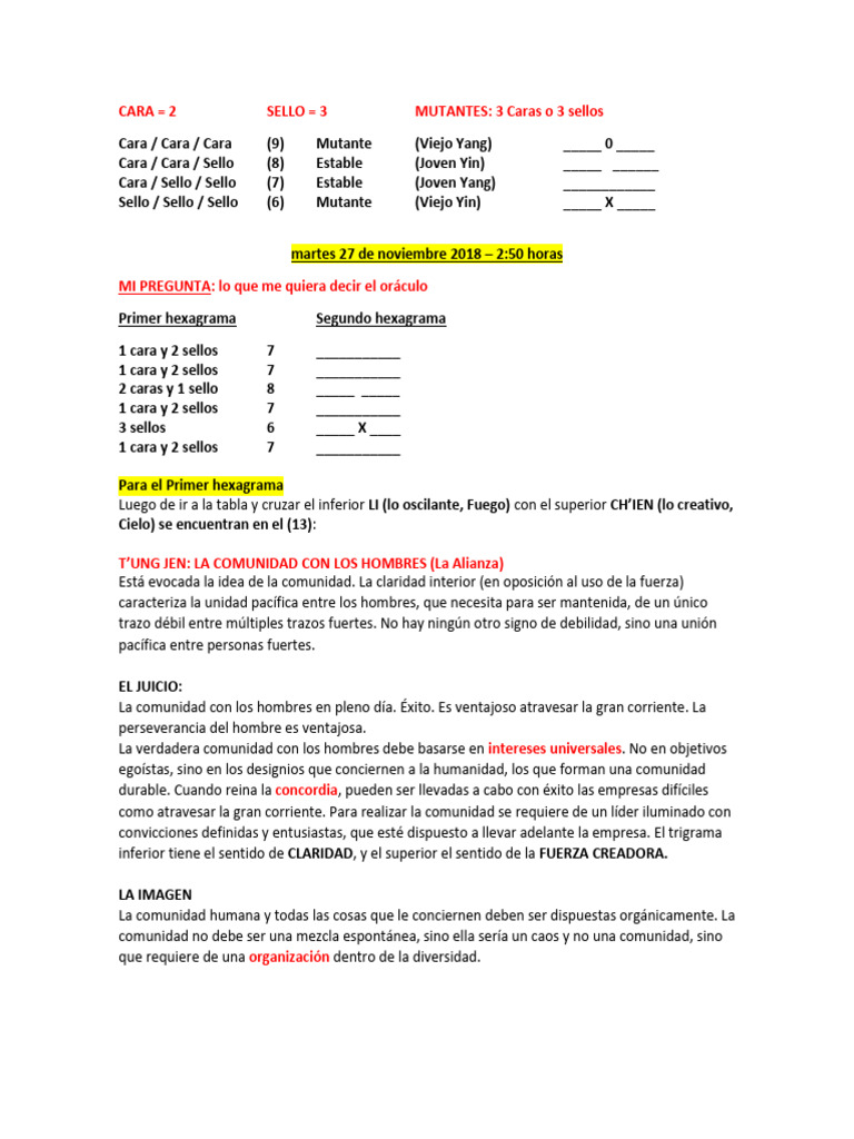 I Ching JGT 25 Ene 2019 | PDF