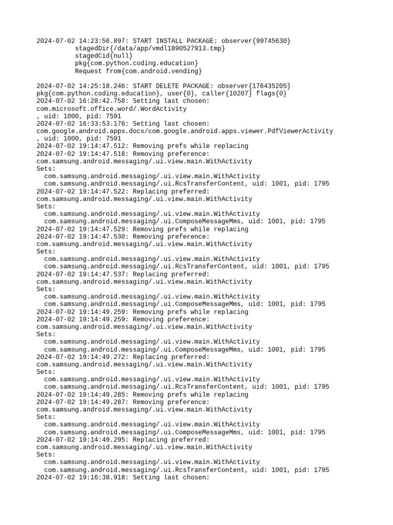 PM Debug Info | PDF | Android (Operating System) | Information Retrieval Organizations