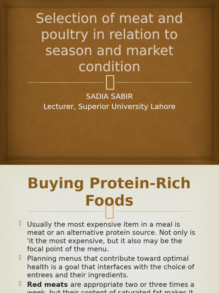 Selection of Meat | PDF | Beef | Lamb And Mutton