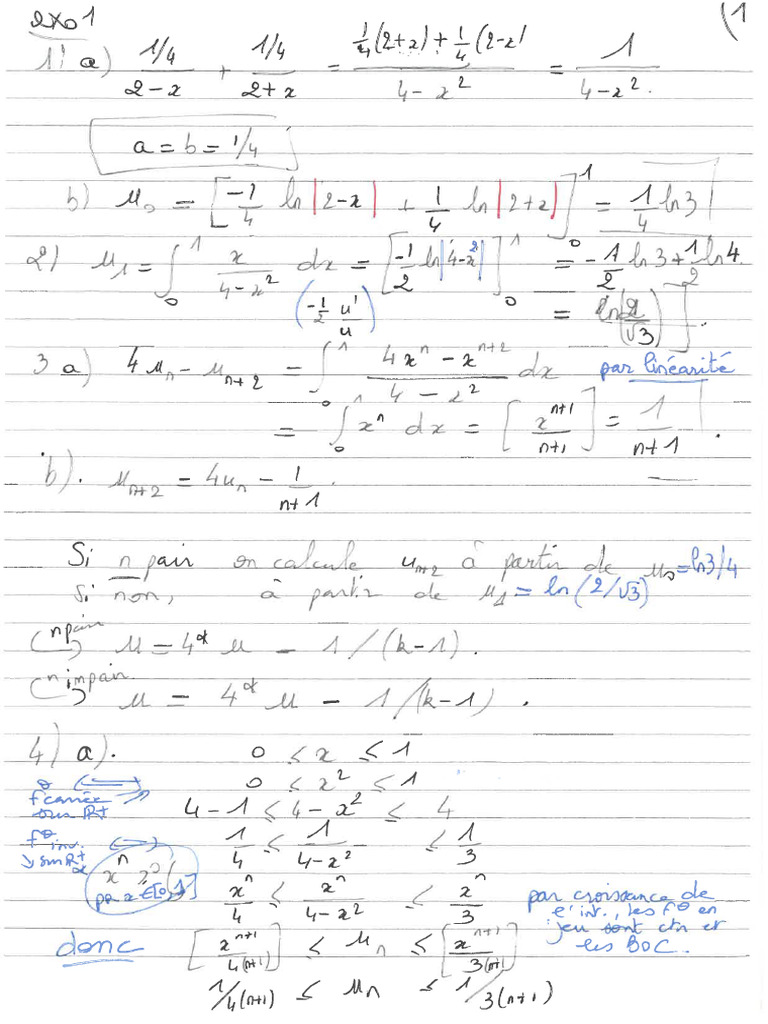 2024 Edhec Corrigé Exo 1 | PDF