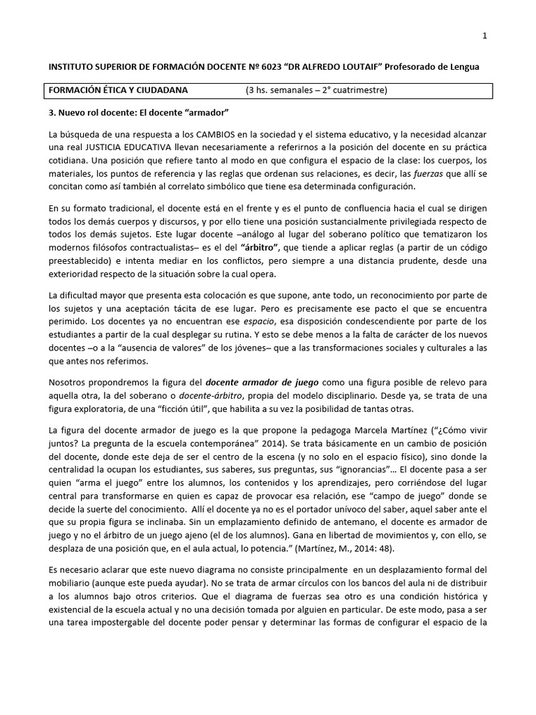 Apunte TP 3 Ética 2023 | PDF | Maestros | Enseñando