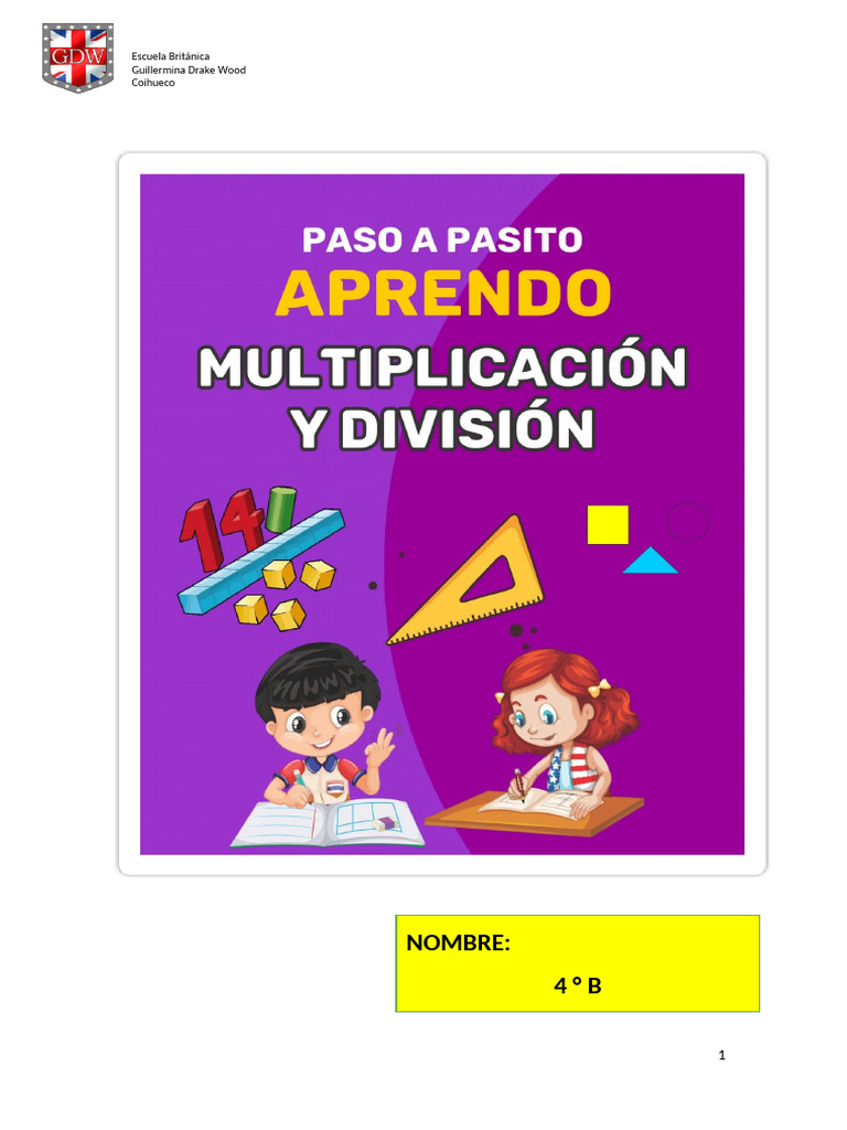 Cuadernillo de Multiplicación y División | PDF