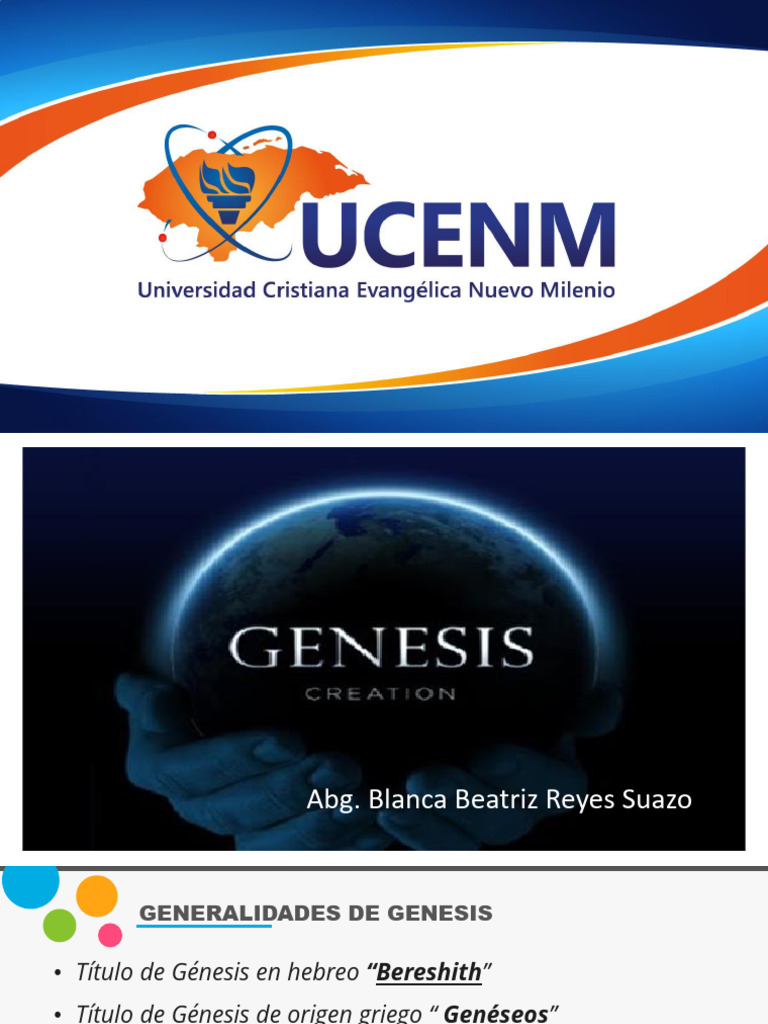 Repaso Genesis 1 | PDF | Libro del Génesis | Deidad creadora