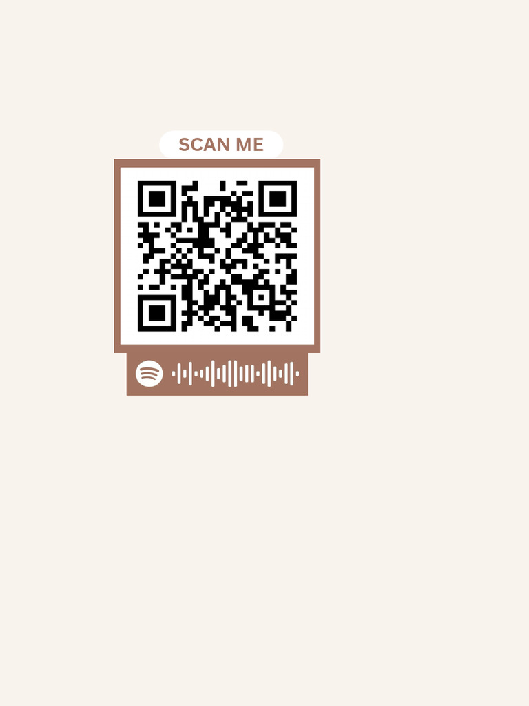 Black and Beige Simple Typographic QR Code Document PDF | PDF
