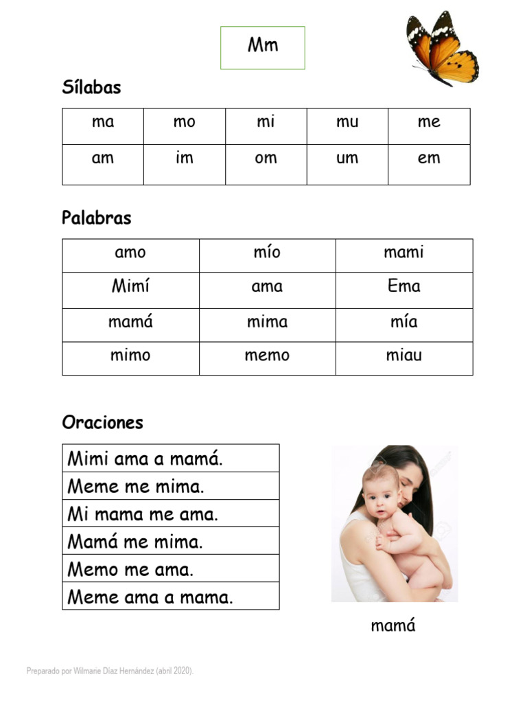 Cuaderno para Practicar Lectura Silabas, Palabras y Oraciones | PDF